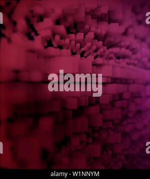Soft abstract cube landscape Stock Photo - Alamy