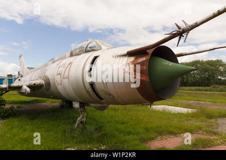 Sukhoi SU-17 M a former Soviet Union fighter aircraft lying derelict at ...