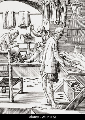 Tailor, 16th century illustration Stock Photo - Alamy