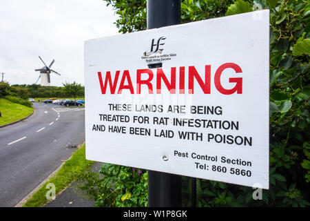 Warning! Rat Poison Sign Stock Photo - Alamy