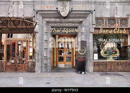 Thai Square Norway House Bar and Club facade in London England Stock ...