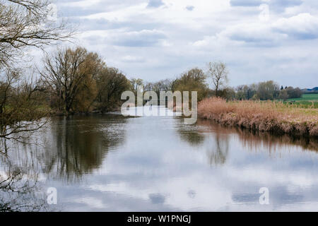 Small River Amper with Riperian Zone Stock Photo - Alamy