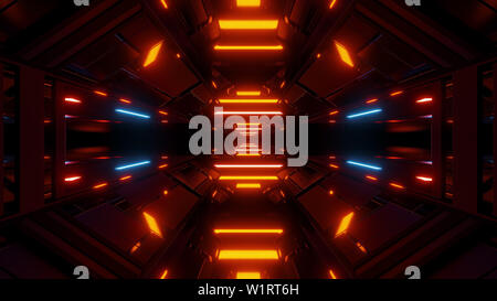 futuristic hangar background wallpaper 3d render Stock Photo - Alamy
