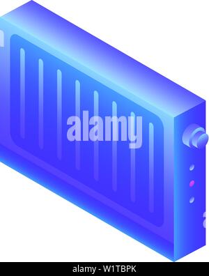 heat thermostat radiator isometric icon vector illustration Stock ...
