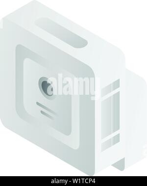Alarm motion sensor icon. Isometric of alarm motion sensor vector icon ...
