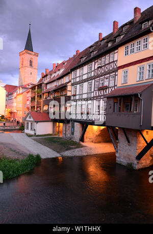Krämer bridge, Erfurt, Thuringia, Eastgermany, Germany Stock Photo - Alamy