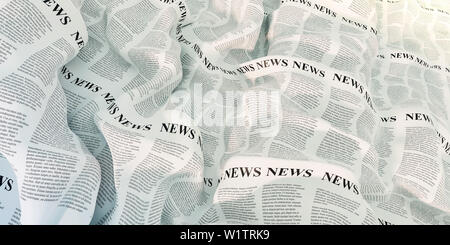 Abstract newspaper background, original 3d rendering Stock Photo - Alamy