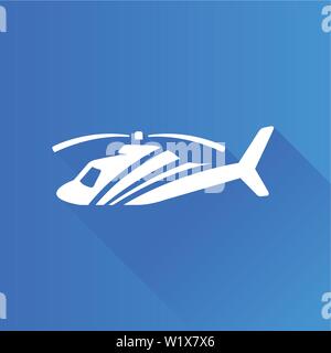 Helicopter icon in Metro user interface color style. Transportation air ...