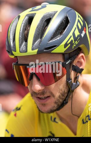Adam Yates of team Mitchelton Scott during the Il Lombardia 2019 race ...