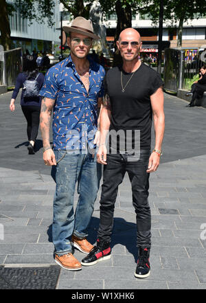 Matt and Luke Goss arrive to appear on Global Radio, to promote their ...
