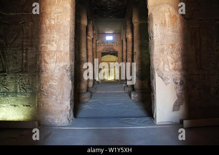 Ancient temple Abydos in Sahara desert, Egypt Stock Photo - Alamy