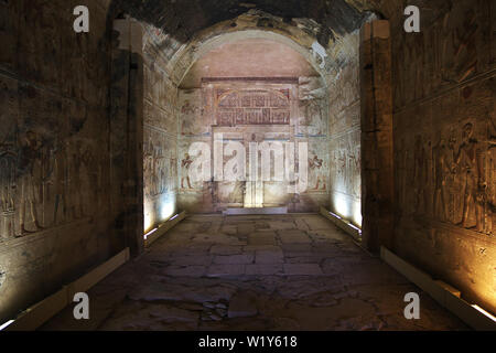 Ancient temple Abydos in Sahara desert, Egypt Stock Photo - Alamy