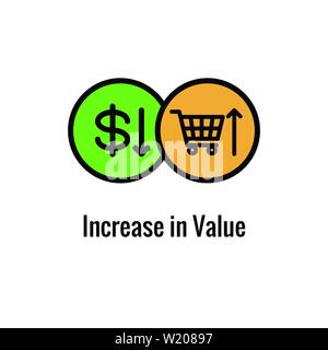 Competitive Pricing Icon Showing an aspect - Pricing, Growth ...