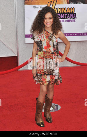 Madison Pettis at Hannah Montana: The Movie, World Premiere at The El ...