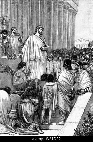Pericles (495-429 BC). Greek statesman, orator and general of Athens ...