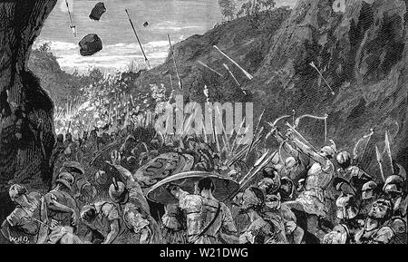 Greek Army soldiers in combat uniform during parade. Silhouette of ...