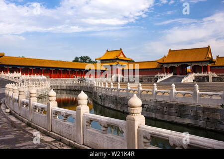 Golden Water marble bridges at the Forbidden City in Beijing, China ...