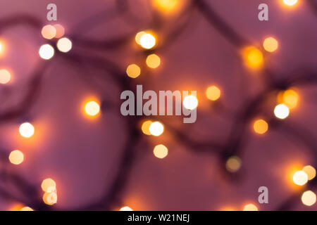 Defocused pink lights on black isolated background. Design element ...