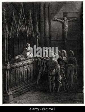 The Order of Chivalry by Gustave Dore Stock Photo - Alamy