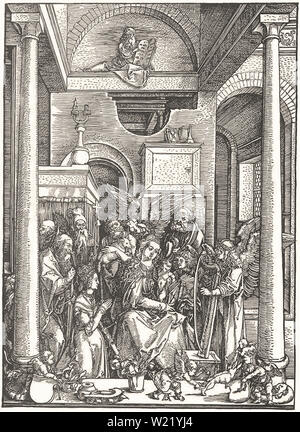 Albrecht Dürer - Virgin Worshipped Angels Saints Stock Photo - Alamy