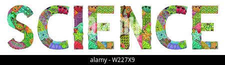 Font design for word science illustration Stock Vector Image & Art - Alamy