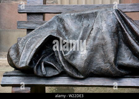 Homeless Jesus in Manchester Stock Photo - Alamy