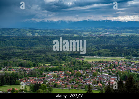 Germany, Bavaria, view from Hohenpeissenberg Stock Photo - Alamy