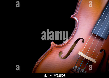 Classical shape wood vintage violin Stock Photo - Alamy