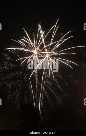 Fireworks from the fourth of July, Redlands CA Stock Photo - Alamy