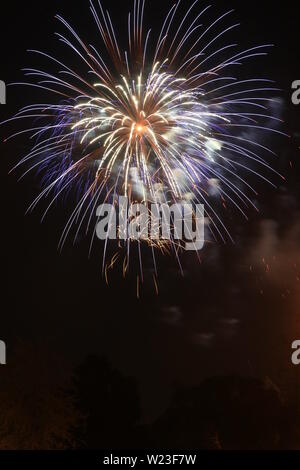 Fireworks from the fourth of July, Redlands CA Stock Photo - Alamy