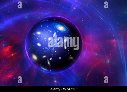 General theory of relativity, conceptual illustration Stock Photo - Alamy
