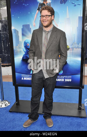 Seth Rogen - Monsters Vs Aliens Premiere at the Gibson Amphitheatre at ...