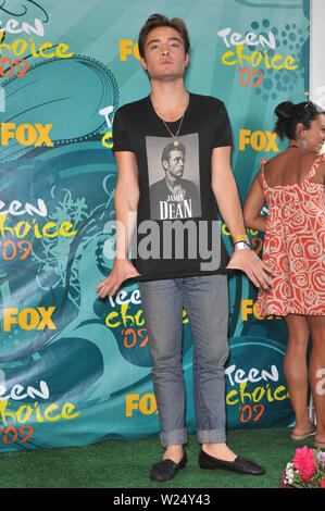 Ed Westwick Teen Choice Awards 2009 held at the Gibson Amphitheatre ...