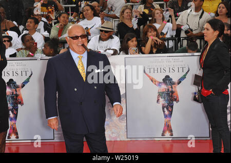 Frank DiLeo at the premiere of Michael Jackson's This Is It at the ...