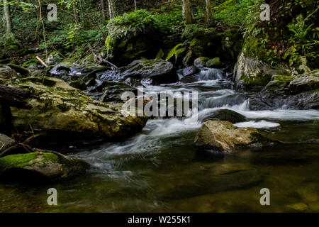A waterfall along Ruiter Brook, Potton, Quebec, Canada Stock Photo - Alamy