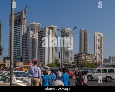 High rise developments by Mahalaxmi Station and the Western Railways ...
