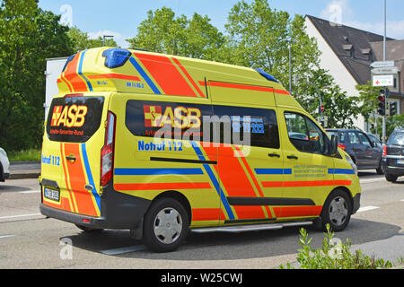 emergency ambulance - german emergency car Stock Photo - Alamy