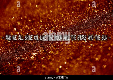 We all shine like the moon text quote in beautiful background Stock ...