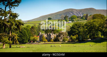 Distant Howgills (a scenic view of the Howgill Fells from the roadside ...