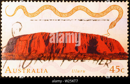 Australia Postage Stamp, Uluru, Ayers Rock Stock Photo - Alamy