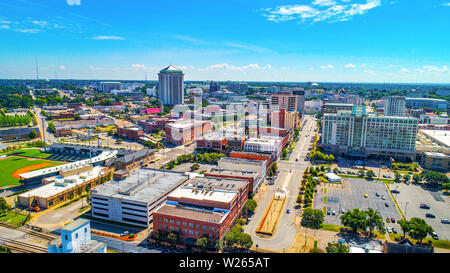 Montgomery, Alabama, USA downtown skyline at night Stock Photo ...