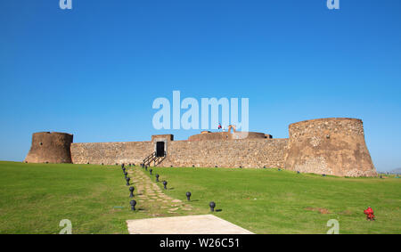 Old spanish fort on the seashore in Puerto Plata, Dominican Republic ...