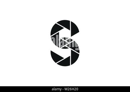 Letter S Camera logo Designs Inspiration Isolated on White Background ...