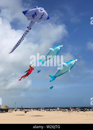 Kite in shape of scuba diver Stock Photo - Alamy