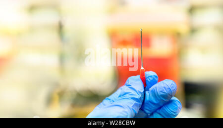 Blood waste container Stock Photo - Alamy