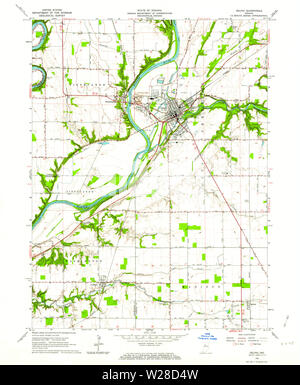 Delphi, Indiana, map 1962, 1:24000, United States of America by ...