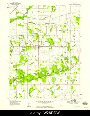 DeMotte, Indiana, map 1957, 1:24000, United States of America by ...
