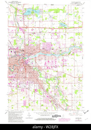 Elkhart, Indiana, map 1961, 1:24000, United States of America by ...