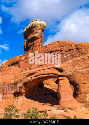 Eye of the Whale Arch, Arches National Park, Utah, USA Stock Photo - Alamy