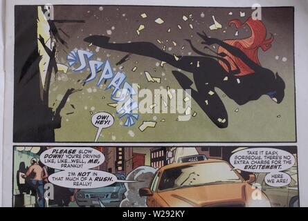 Marvel comic strip close up Stock Photo - Alamy
